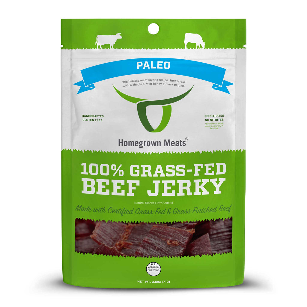100% Grass Fed & Grass Finished Beef Jerky – Homegrown Meats